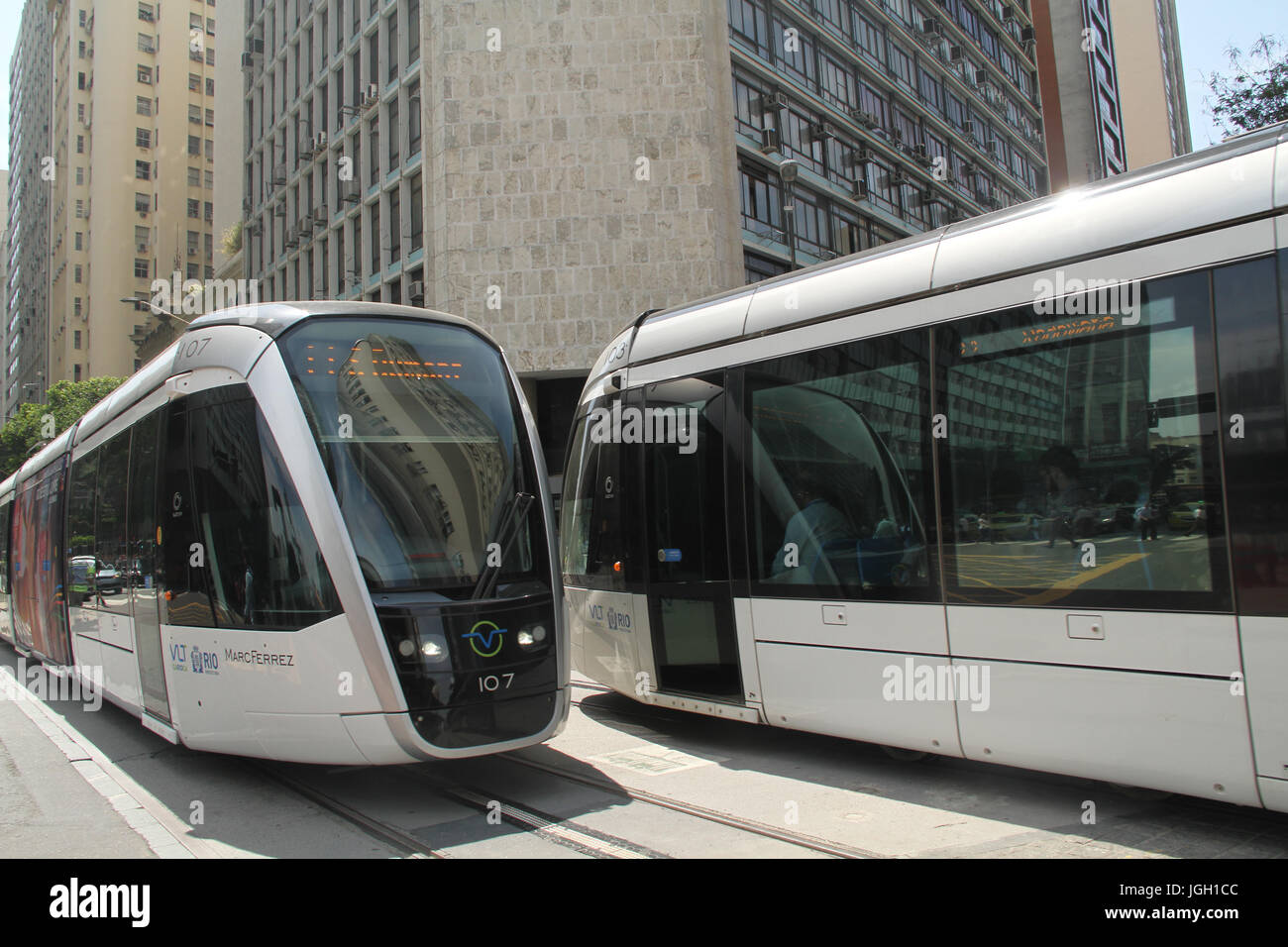 Light Rail Vehicle, VLT, 2016, Center, City, Rio de Janeiro, Brazil ...