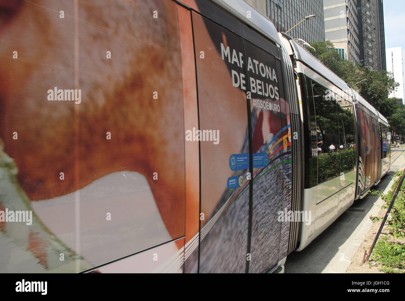 Light Rail Vehicle, VLT, 2016, Center, City, Rio de Janeiro, Brazil ...
