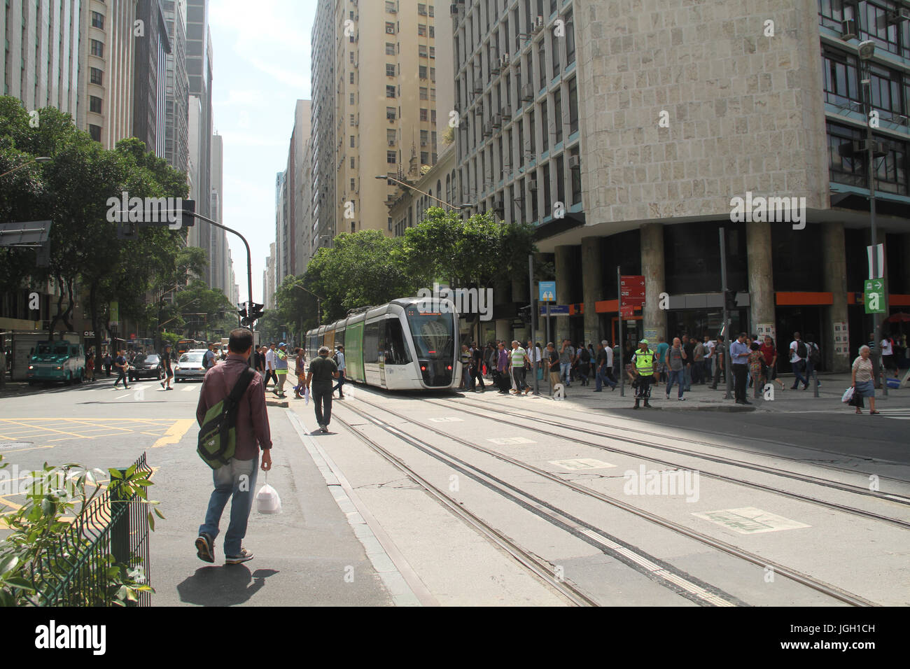 Light Rail Vehicle, VLT, 2016, Center, City, Rio de Janeiro, Brazil ...
