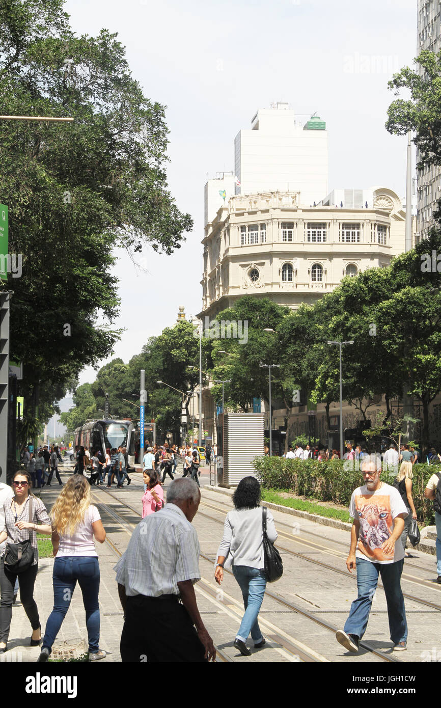 Light Rail Vehicle, VLT, 2016, Center, City, Rio de Janeiro, Brazil ...