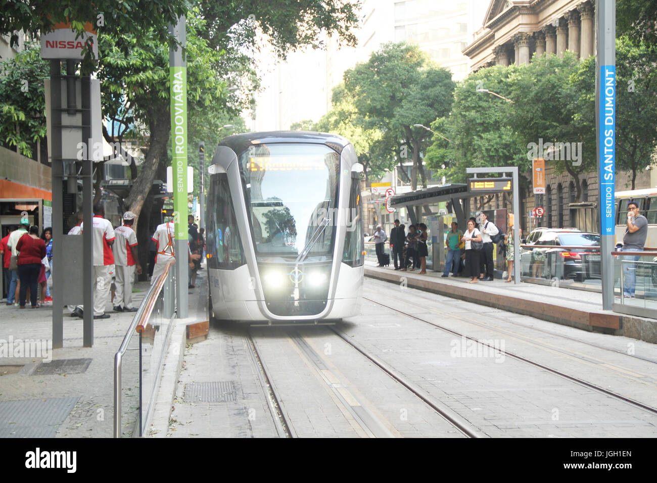 Light Rail Vehicle, VLT, 2016, Center, City, Rio de Janeiro, Brazil ...