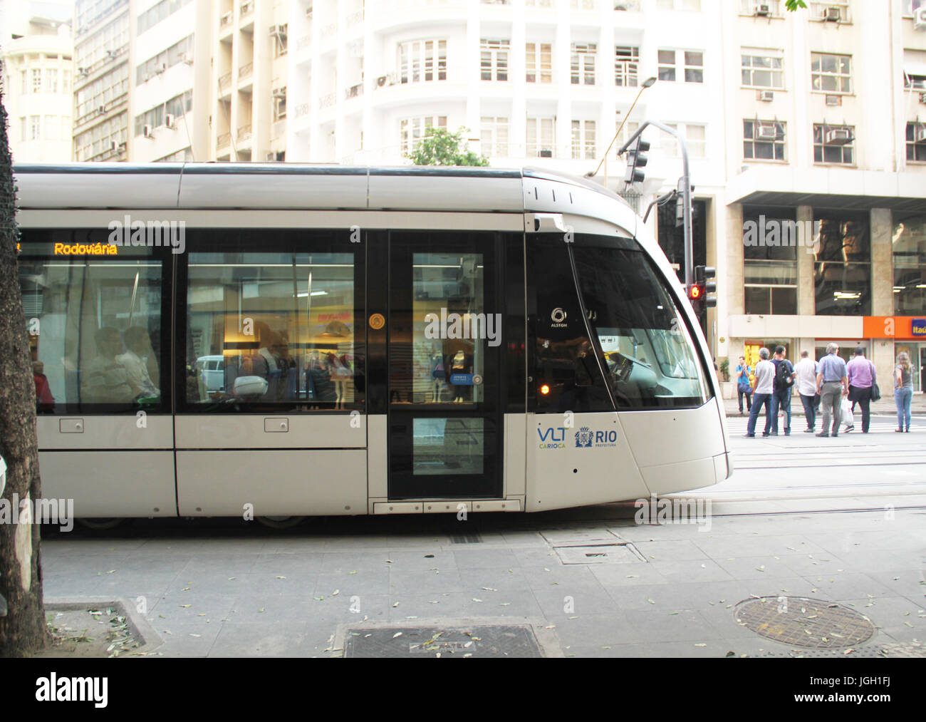 Light Rail Vehicle, VLT, 2016, Center, City, Rio de Janeiro, Brazil ...