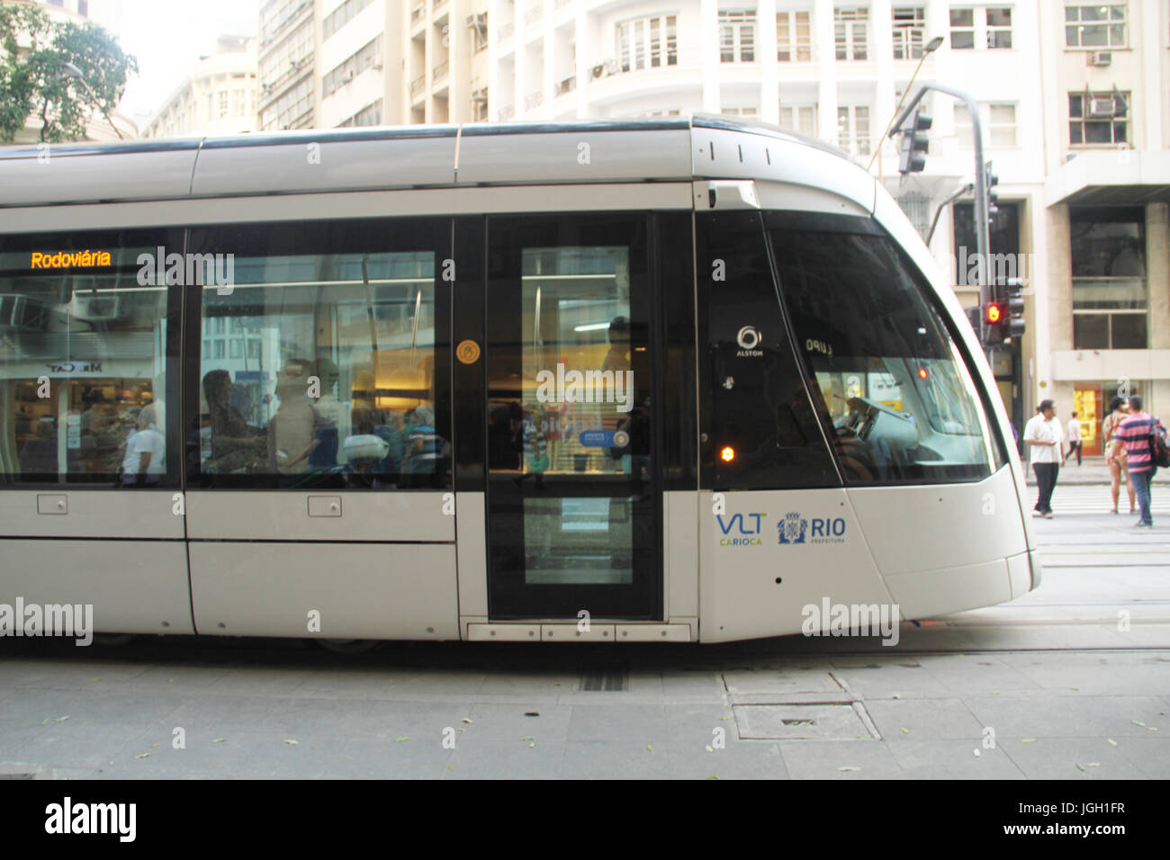 Light Rail Vehicle, VLT, 2016, Center, City, Rio de Janeiro, Brazil ...