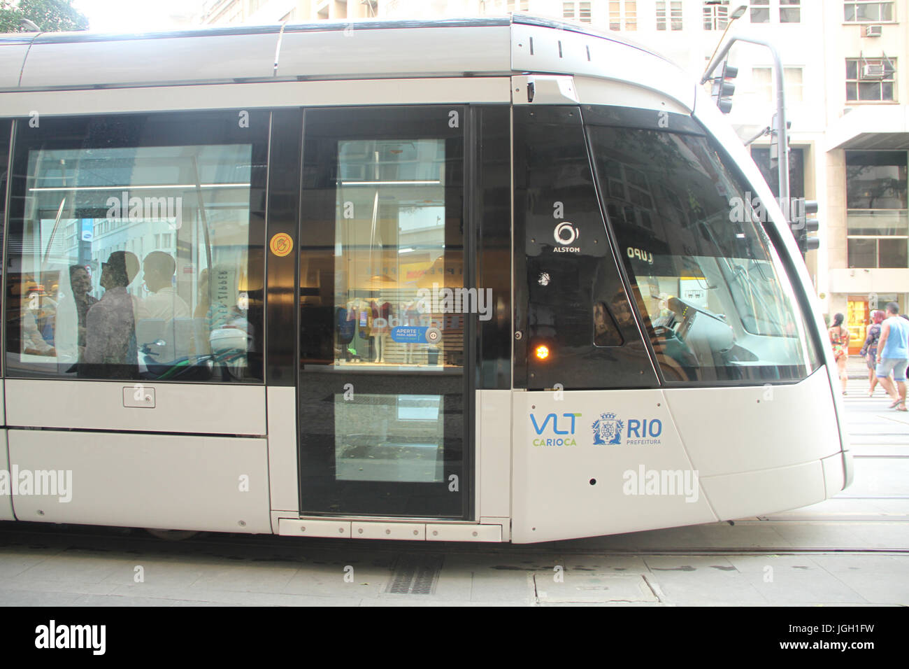 Light Rail Vehicle, VLT, 2016, Center, City, Rio de Janeiro, Brazil ...