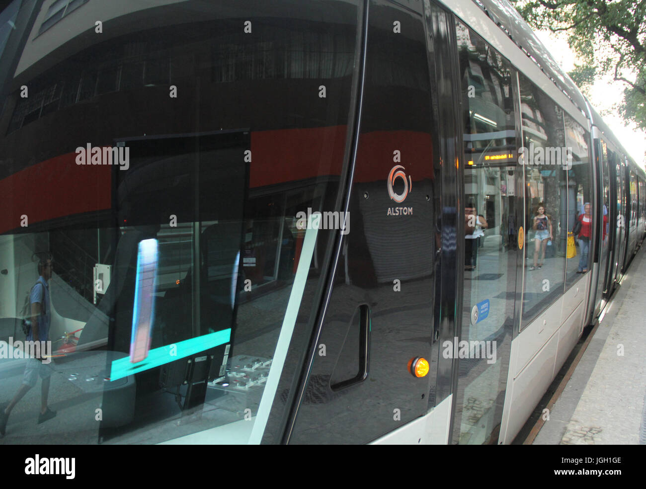 Light Rail Vehicle, VLT, 2016, Center, City, Rio de Janeiro, Brazil ...