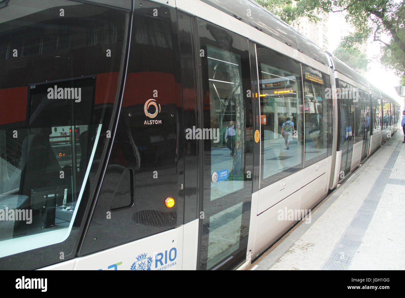 Light Rail Vehicle, VLT, 2016, Center, City, Rio de Janeiro, Brazil ...
