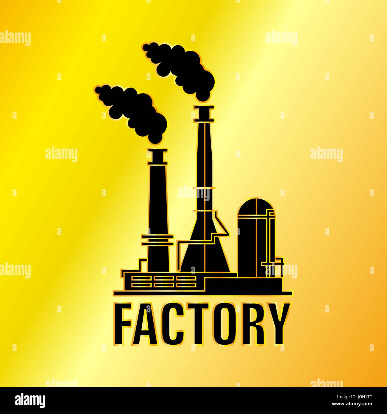 Gold refinery Stock Vector Images - Alamy