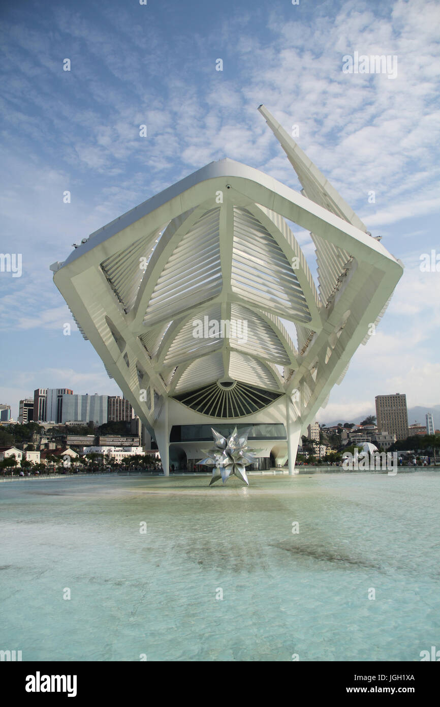 The Museum of Tomorrow, 2016, Plaza Maua, Rio de Janeiro, Brazil Stock ...