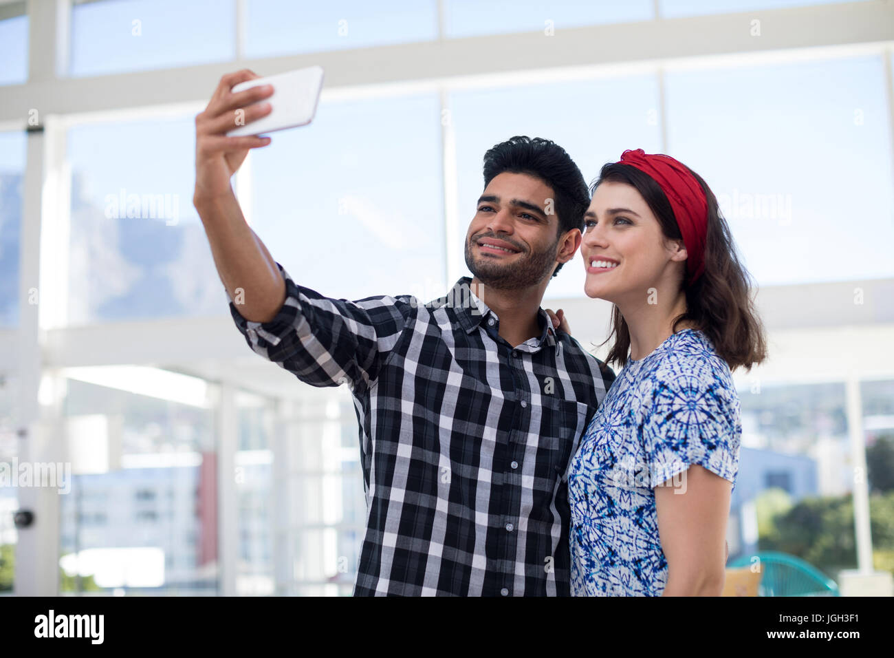 Selfie in office call hi-res stock photography and images - Alamy
