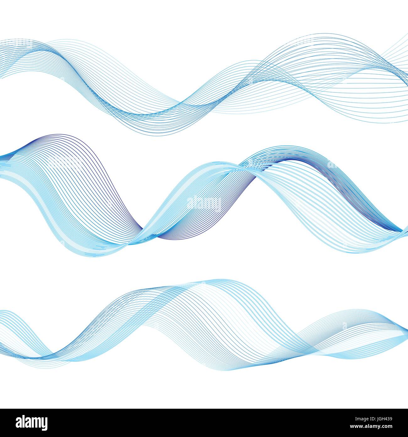 Graphic linear waves on a white background Stock Vector Image & Art - Alamy