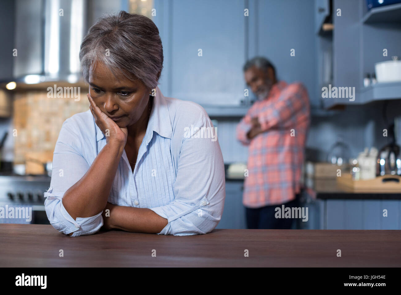 Woman sad man background hi-res stock photography and images - Alamy