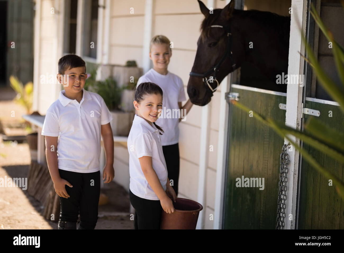 Horse stable boy hi-res stock photography and images - Alamy