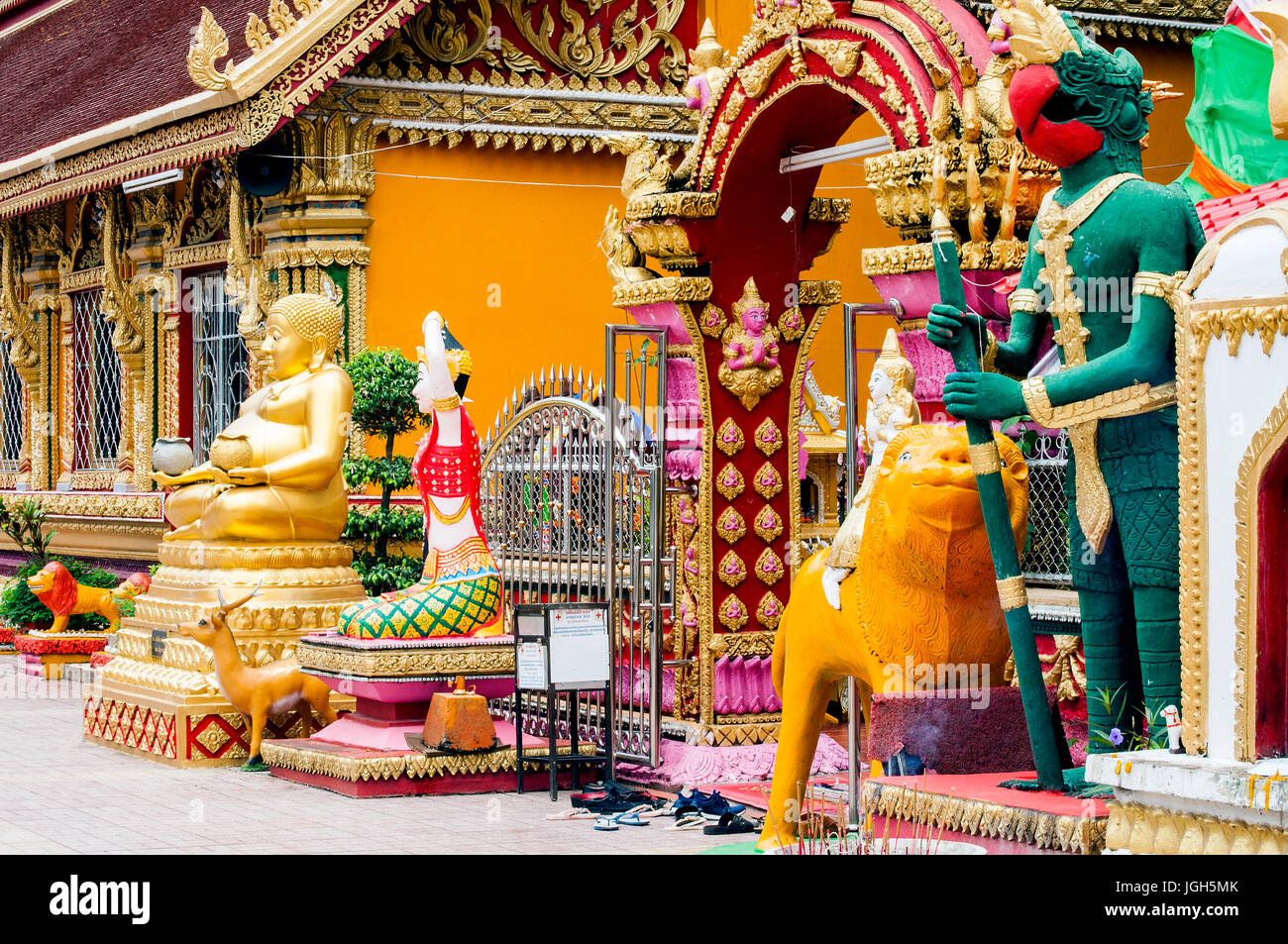 Wat Si Muang, Vientiane, Laos Stock Photo - Alamy