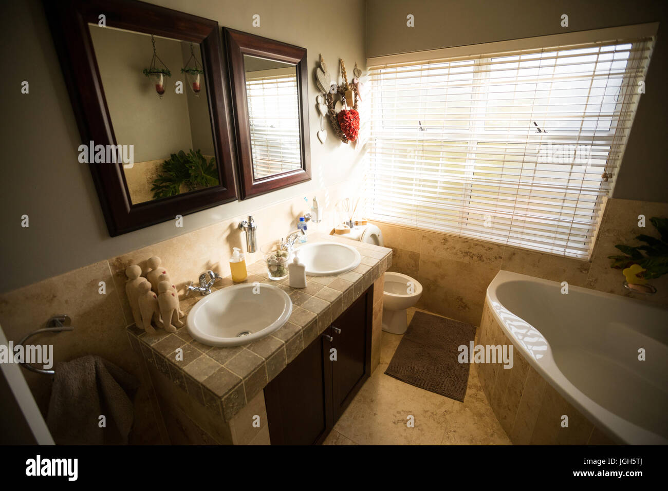 Interior of domestic bathroom at home Stock Photo - Alamy