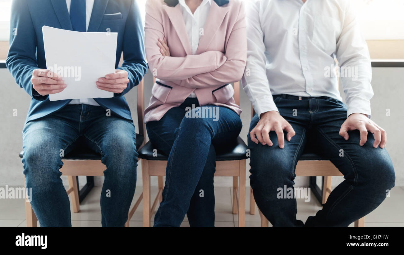 Job interview waiting hi-res stock photography and images - Alamy