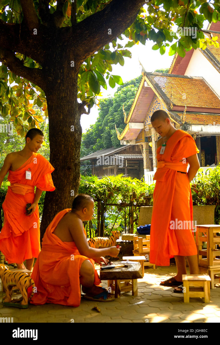 Buddhist monks backlit hi-res stock photography and images - Alamy