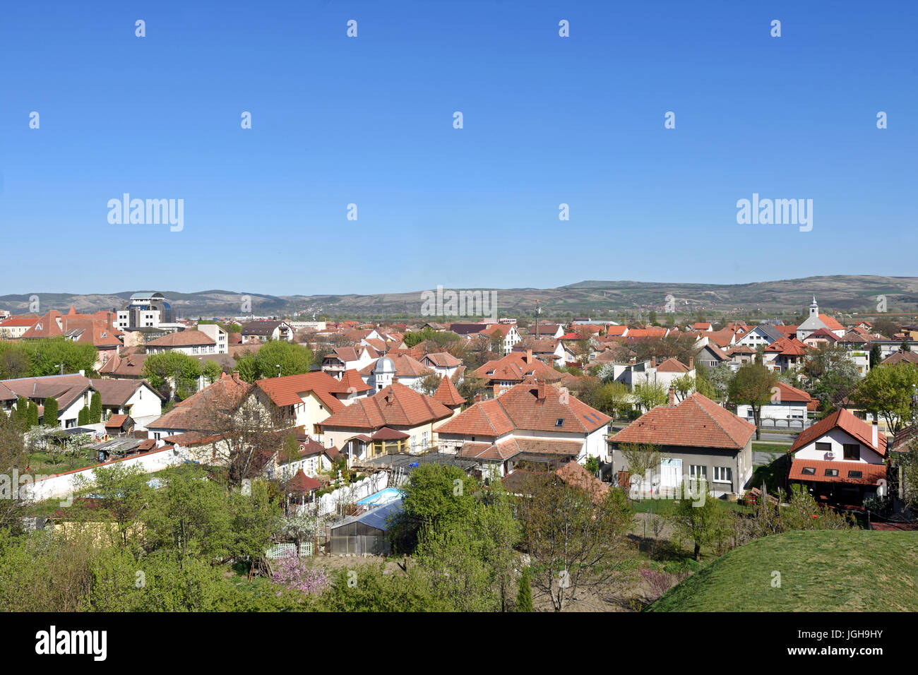 View of the village of Alba Iulia from the walls, Alba Iulia ...