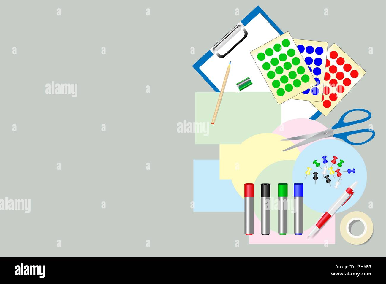Circles moderation cards Stock Vector Images - Alamy