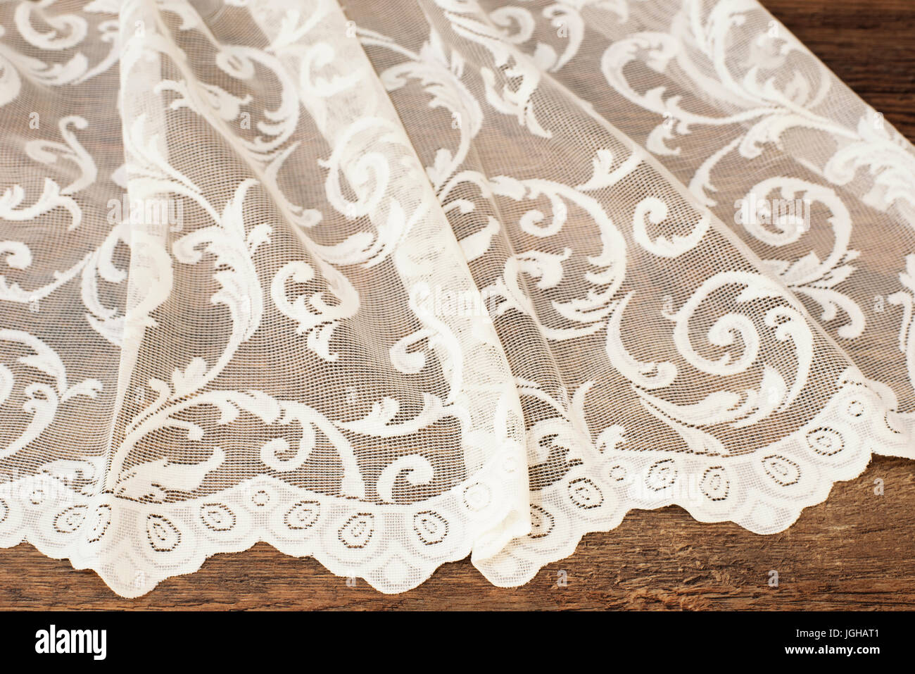 Close up of Beautiful White Tulle. Sheer Curtains Fabric Sample ...