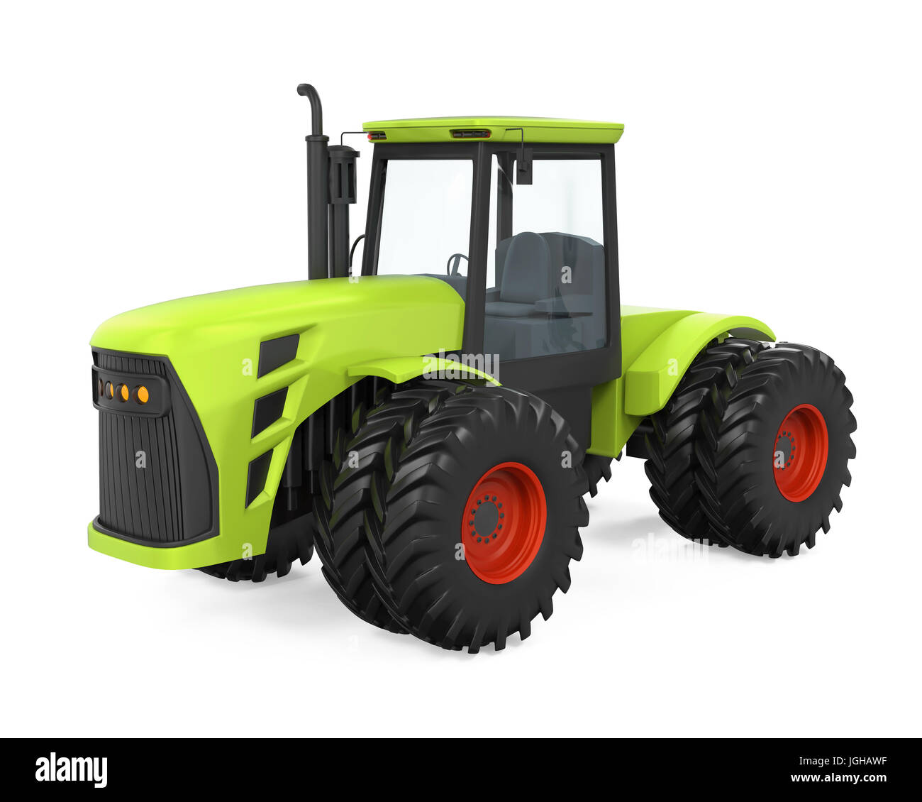 Agriculture Tractor Isolated Stock Photo - Alamy