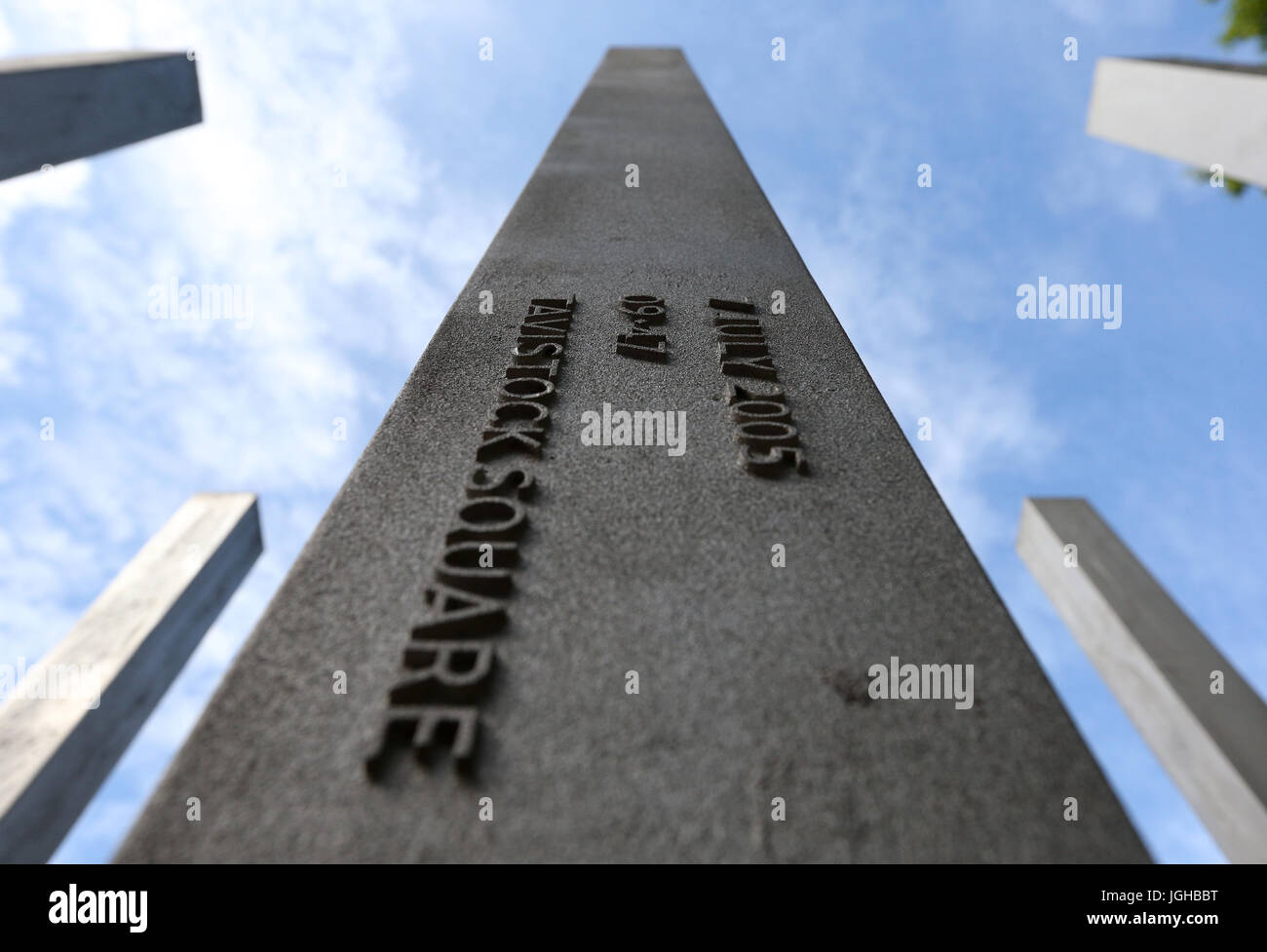 A general view of the 7 July memorial in Hyde Park, London Stock Photo ...