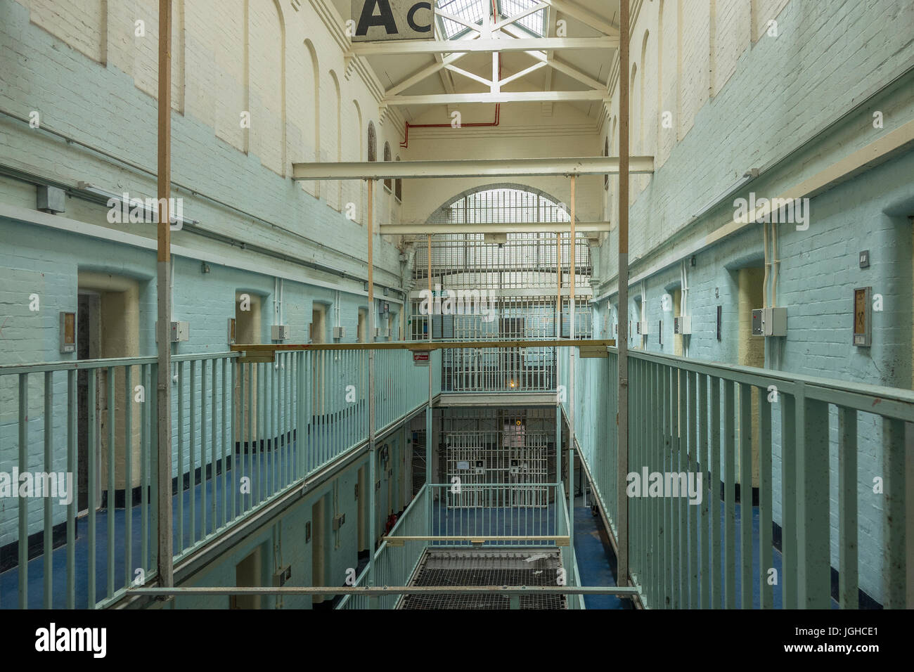 England, Dorset, Dorchester prison, cell block A Stock Photo - Alamy