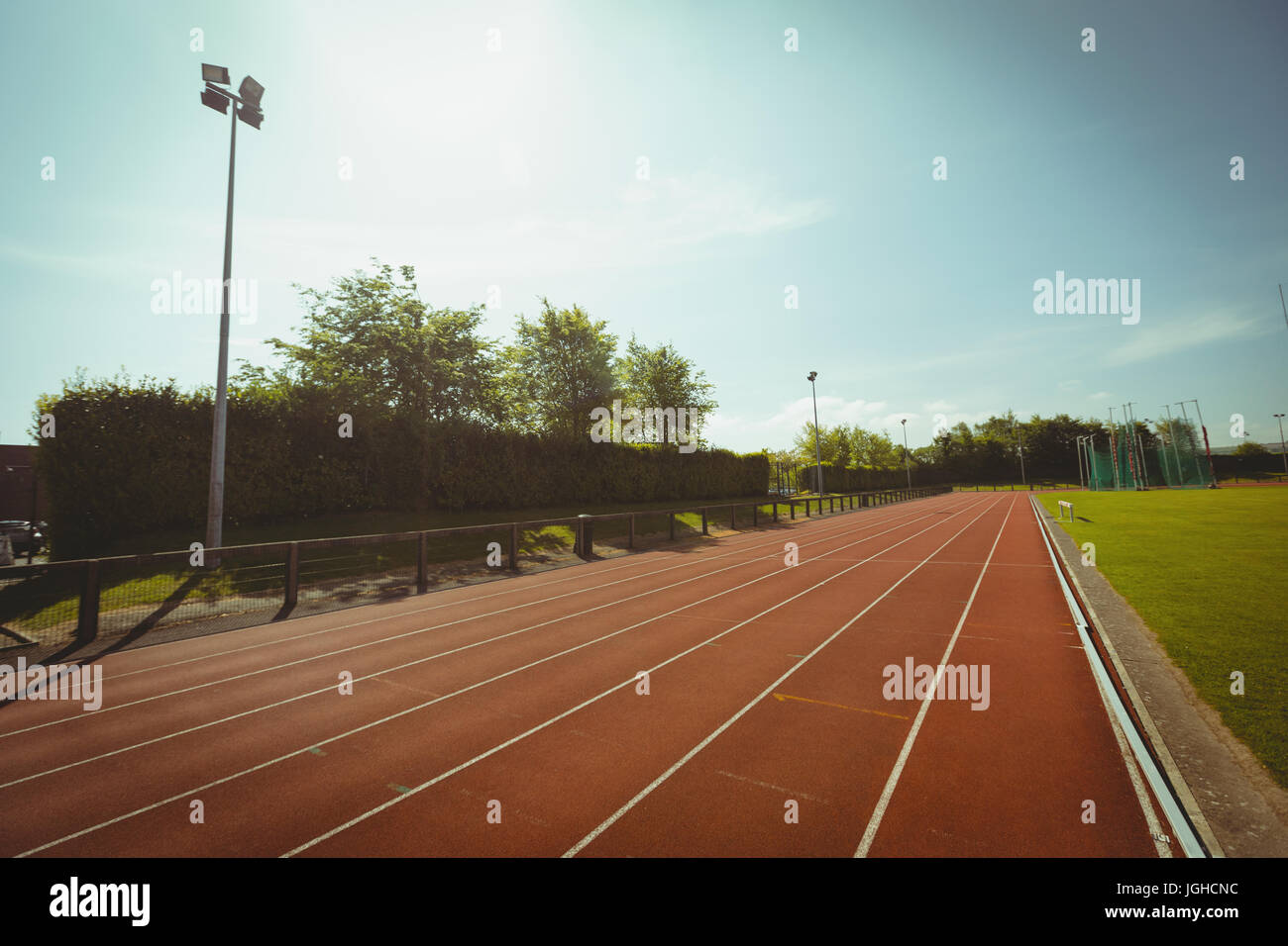 Empty running track hi-res stock photography and images - Alamy