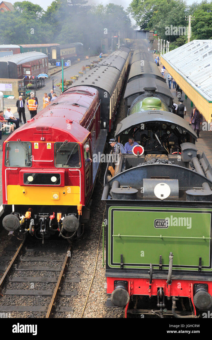 Heritage steam railway, Sheringham station, North Norfolk Railway ...