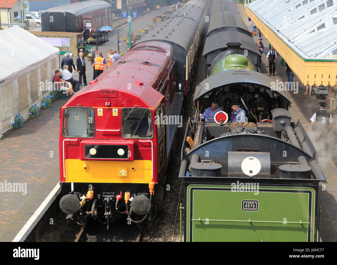 Heritage steam railway, Sheringham station, North Norfolk Railway ...