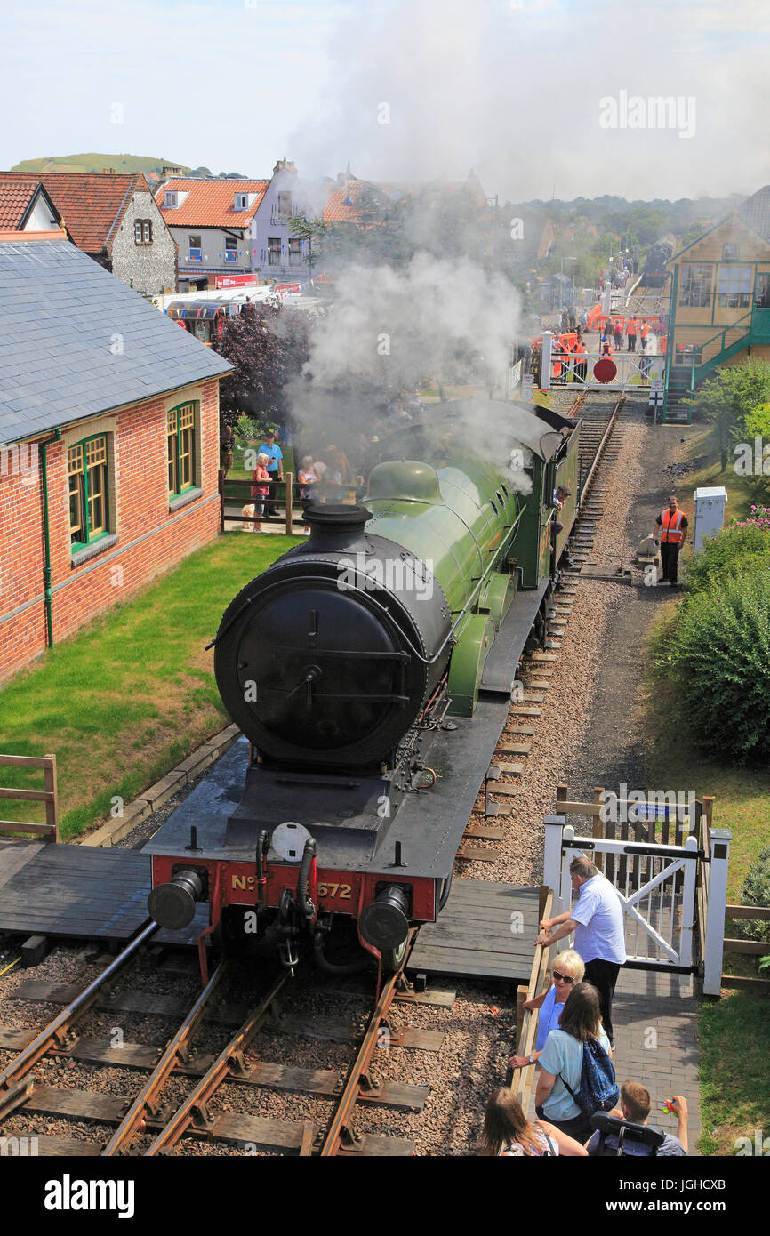 Heritage steam railway, Sheringham station, North Norfolk Railway ...