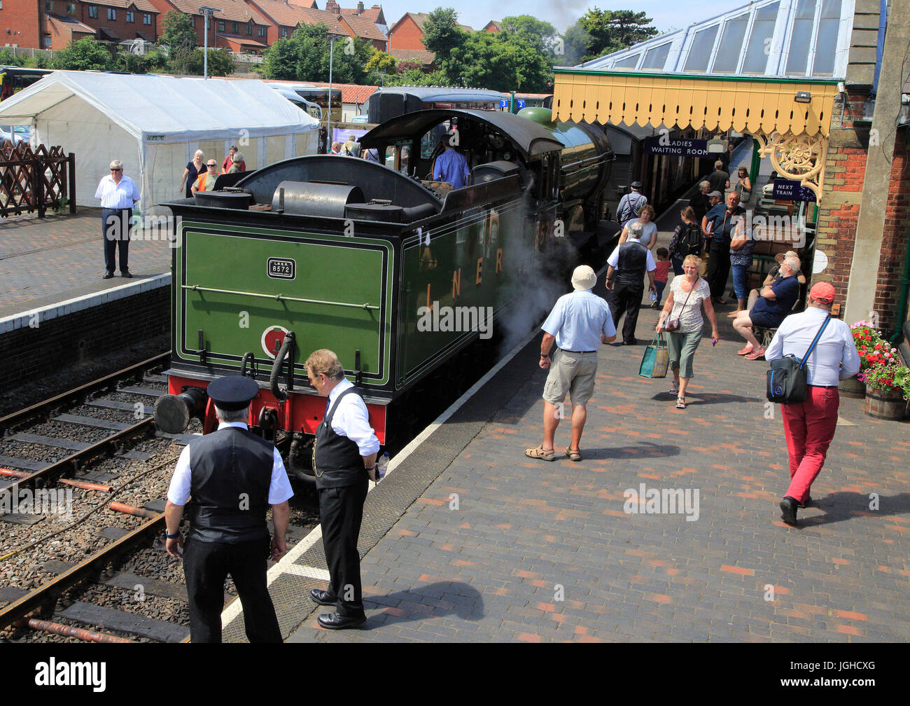 Heritage steam railway, Sheringham station, North Norfolk Railway ...