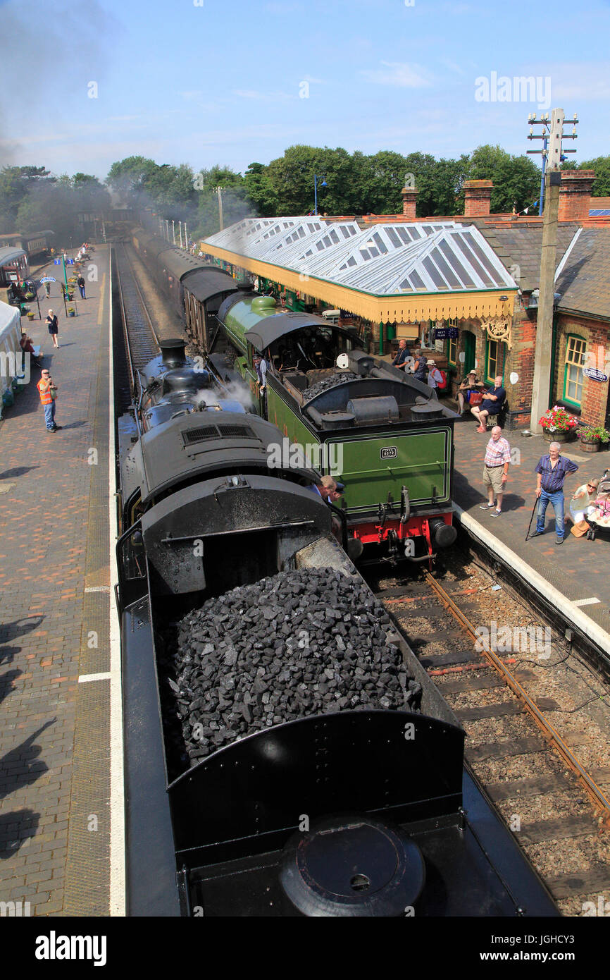 Heritage steam railway, Sheringham station, North Norfolk Railway ...