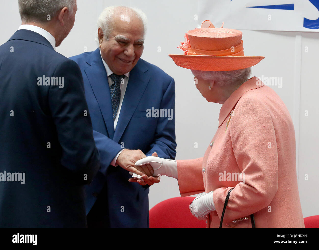 Queen Elizabeth II with Highland Spring owner His Excellency Mohammed ...
