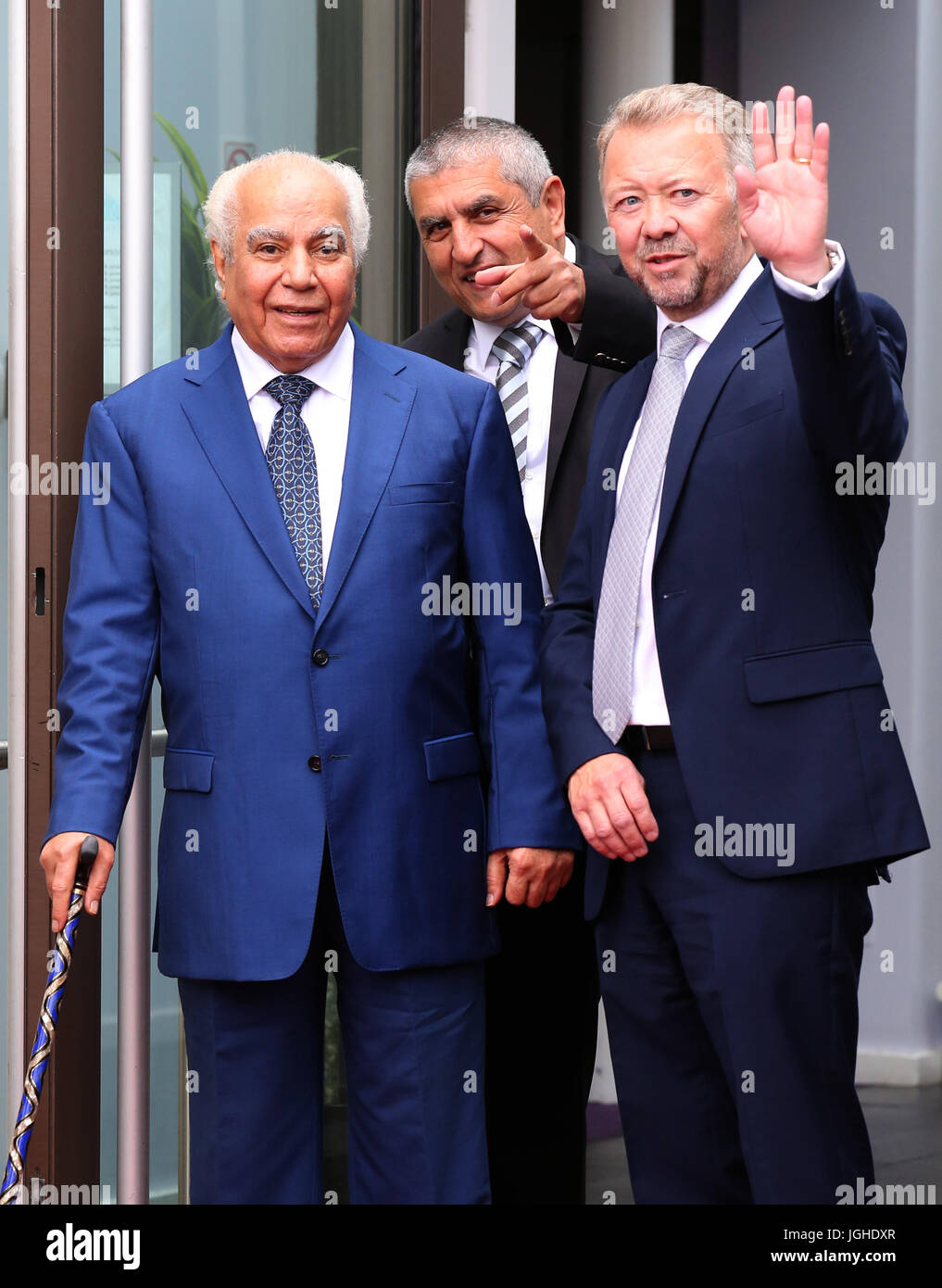 Highland Spring owner His Excellency Mohammed Mahdi Altajir (left) with ...