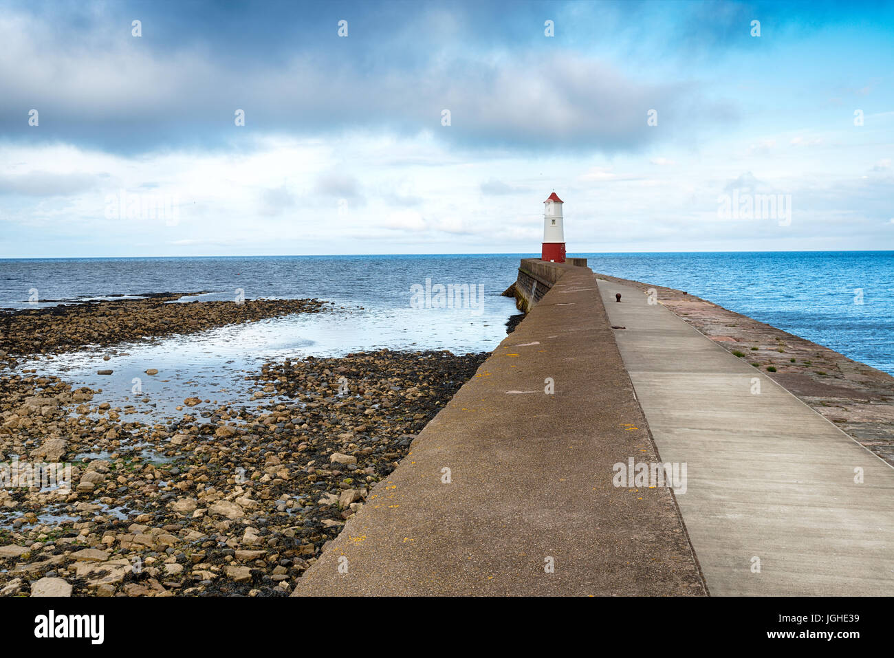 The lighthouse at Berwick on Tweed in Northuberland Stock Photo - Alamy