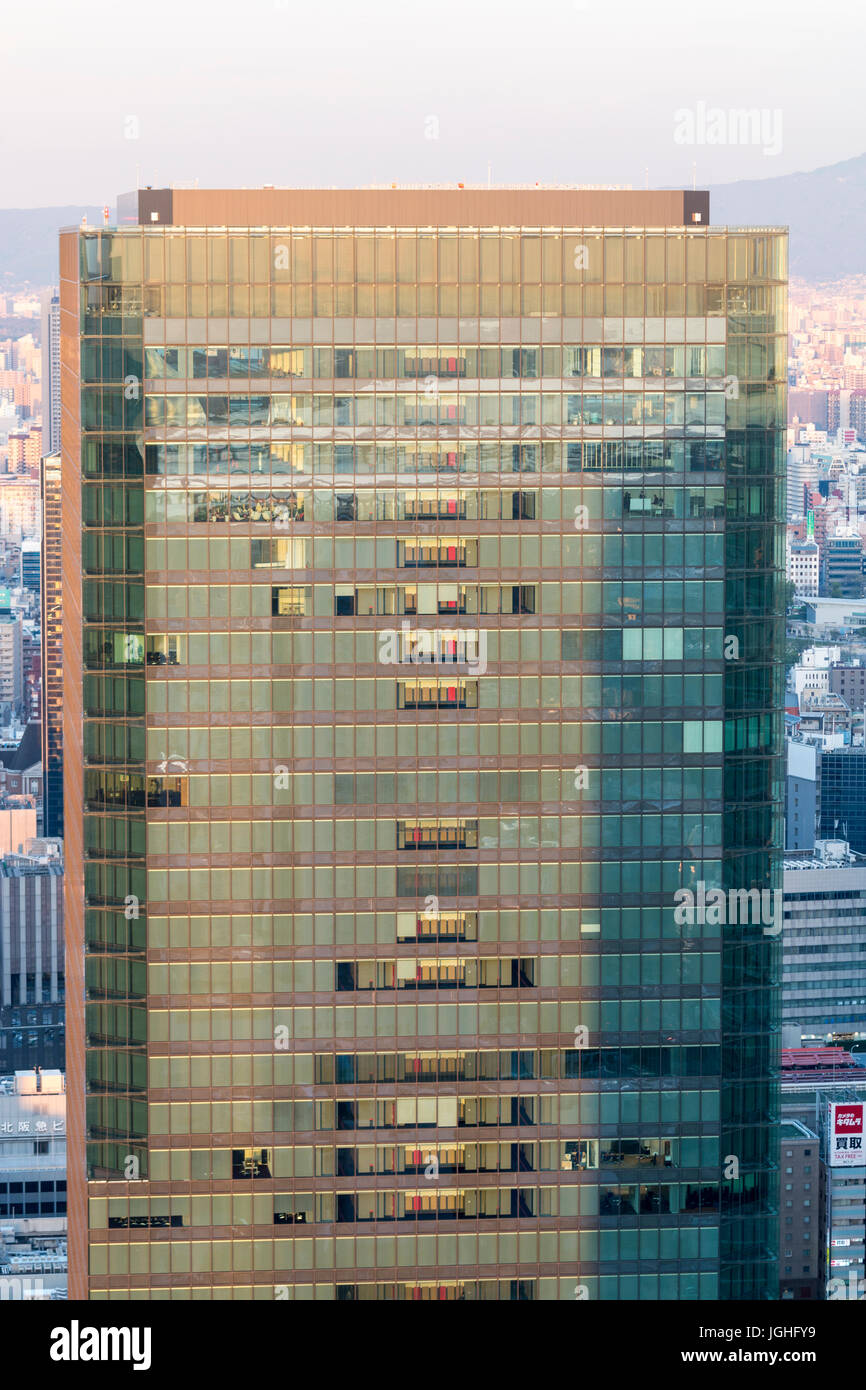 Top of high rise office block taken from same height from Sky Building ...