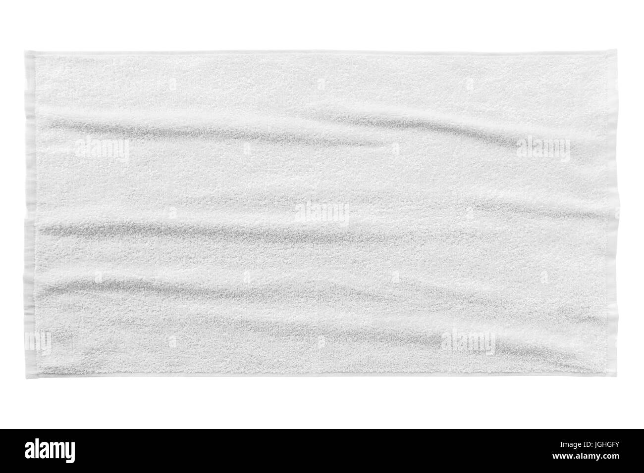 White beach towel isolated on white background Stock Photo - Alamy