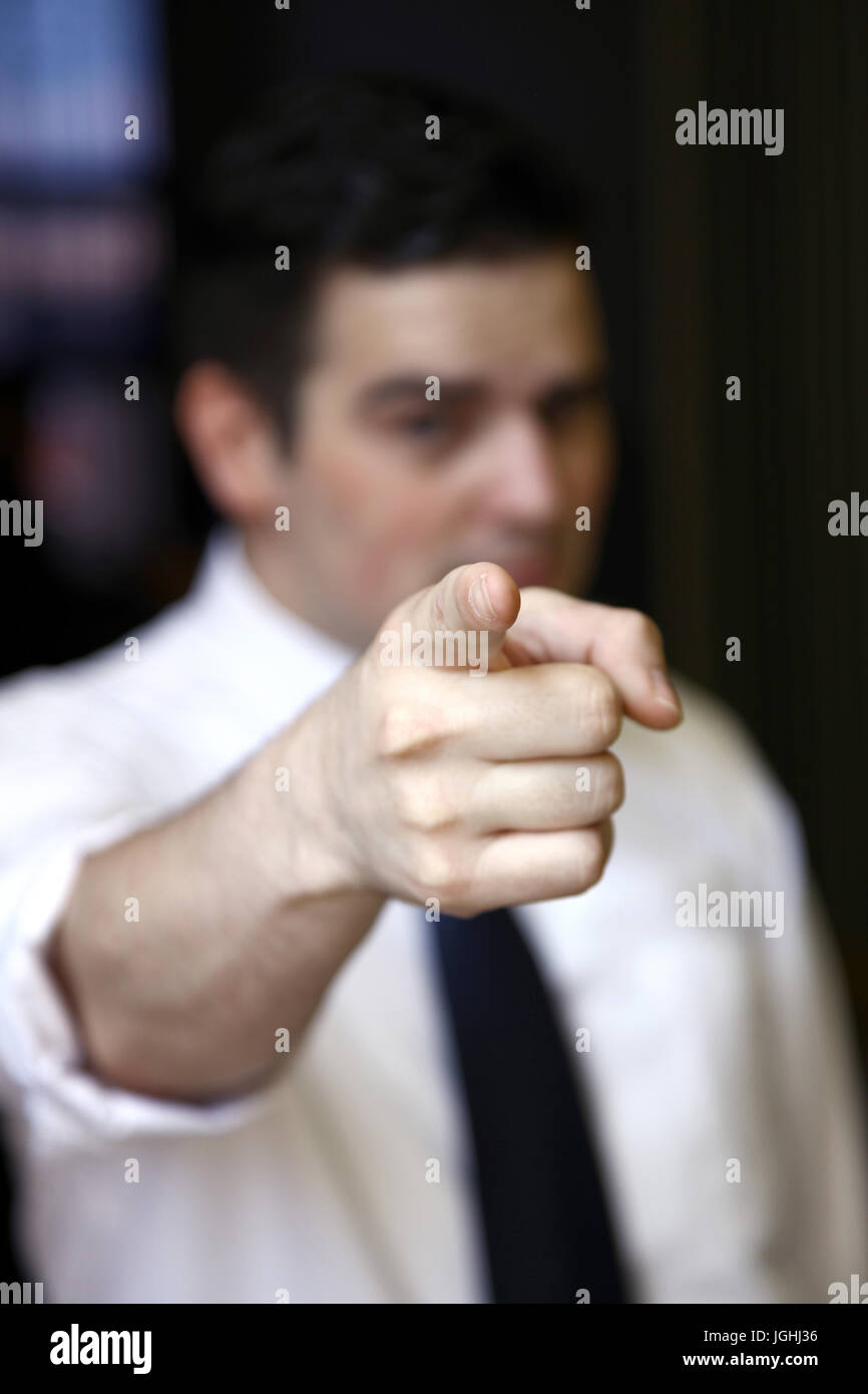 Person, man, pointing Stock Photo - Alamy