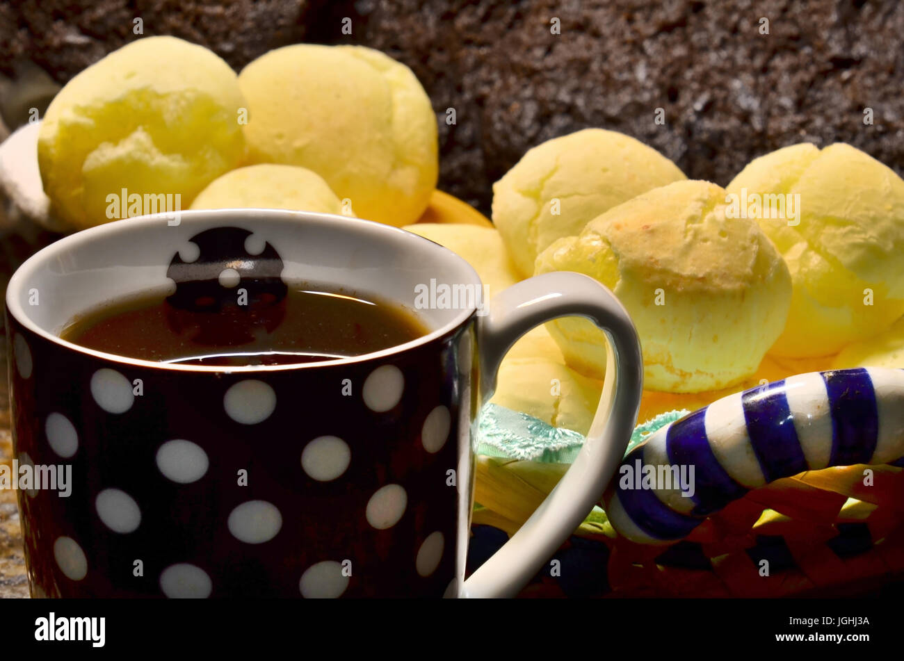 Cheese Bread, Tea, Food Stock Photo - Alamy