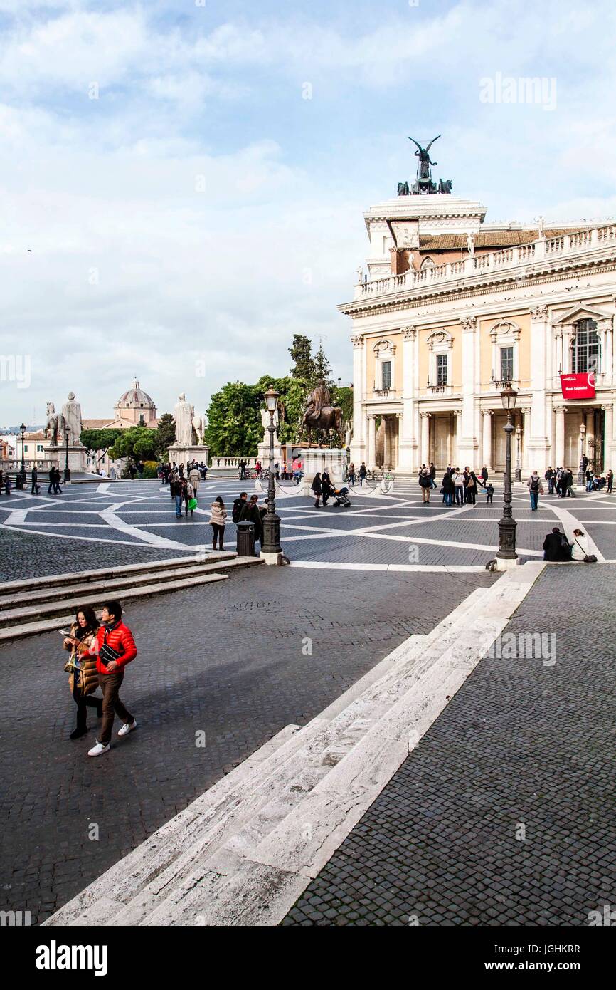 Capitoline Square (Piazza del Campidoglio). Rome, Province of Rome ...