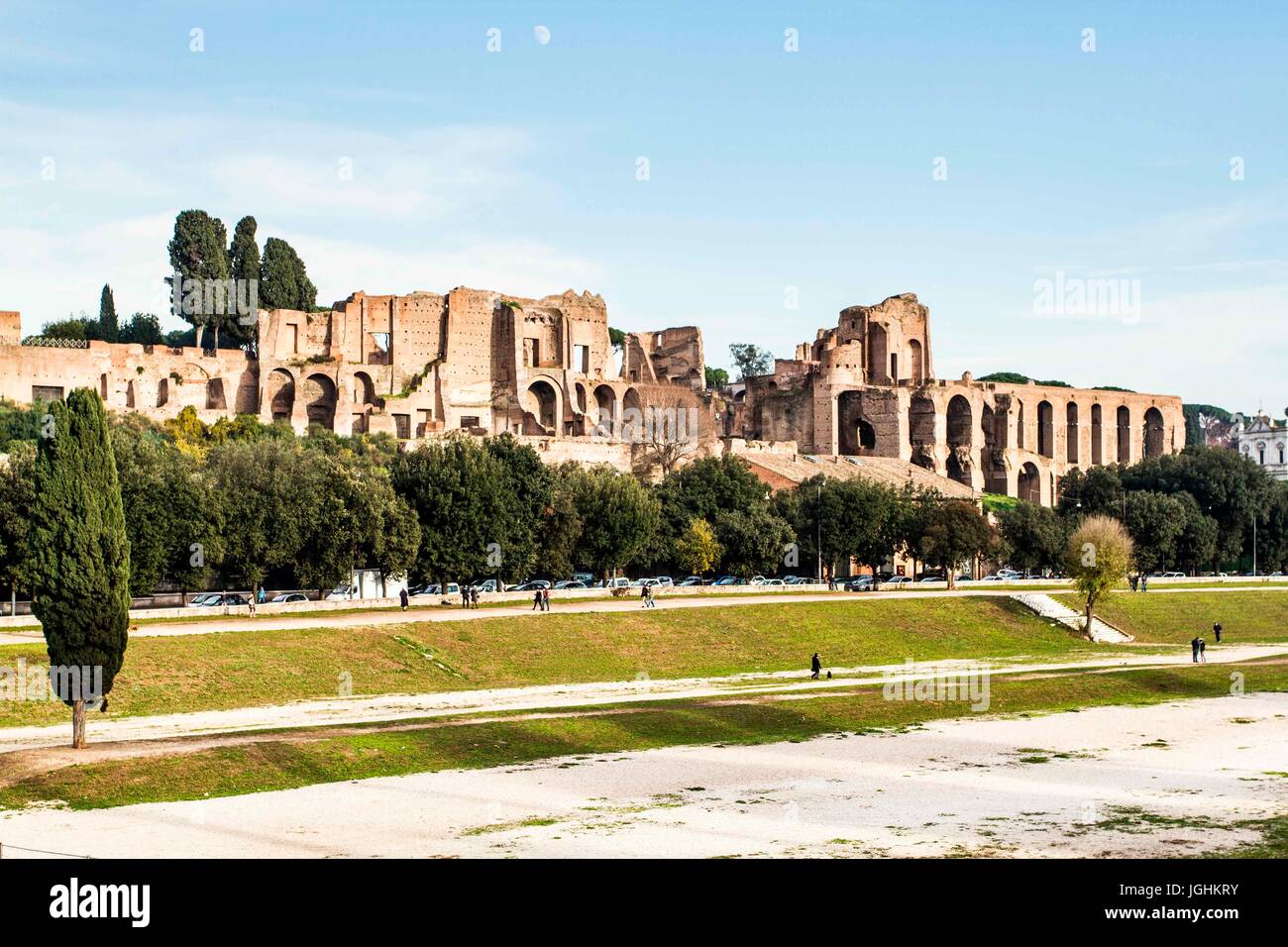 Circus Maximus (Circo Massimo), an ancient Roman chariot racing stadium ...