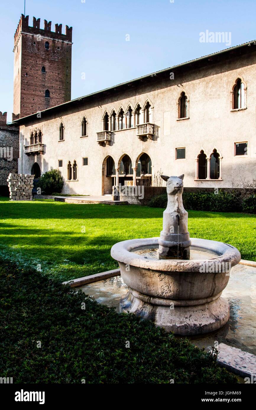 Verona italy castelvecchio interior hi-res stock photography and images ...