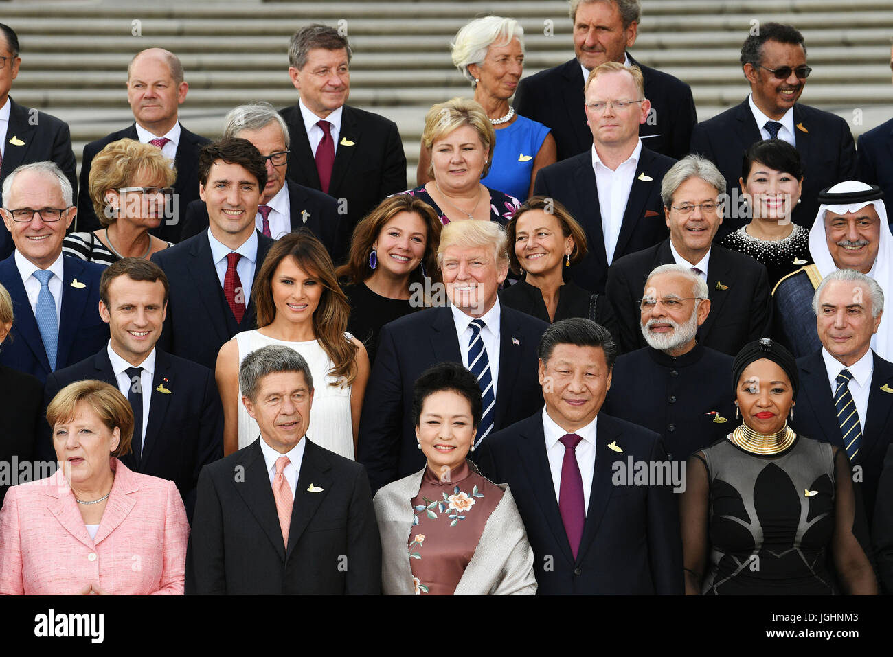 G20 leaders and their spouses arrive to attend a concert at the ...