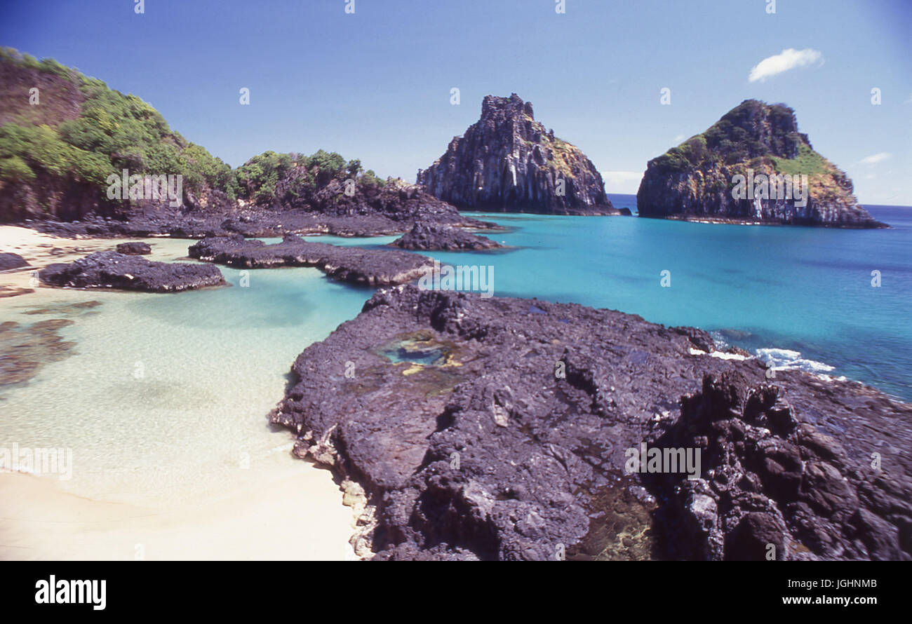 I live two brothers , Fernando de Noronha - Brazil Stock Photo - Alamy