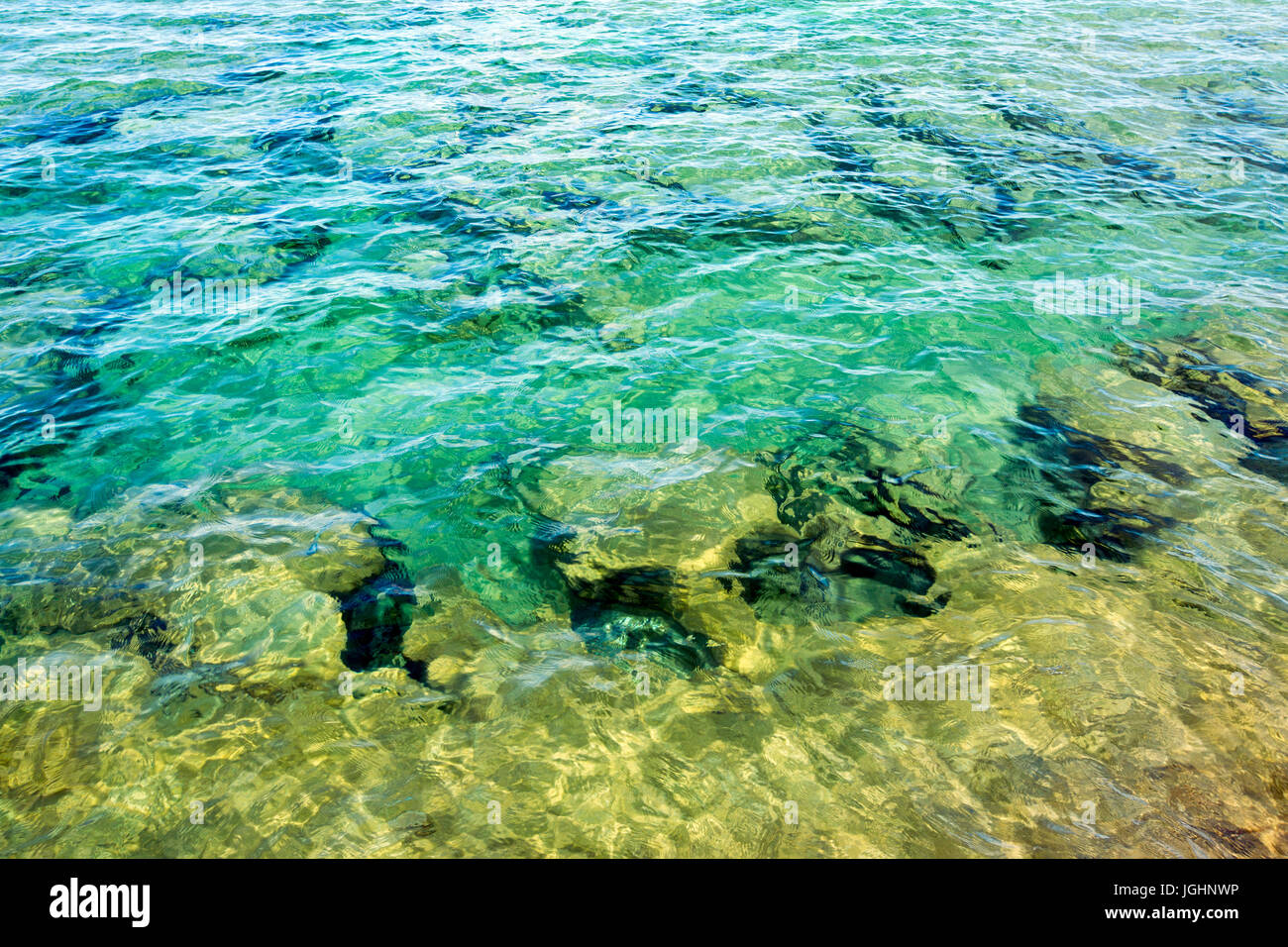 Underwater view of The Coves at Beaver Basin area of Pictured Rocks ...