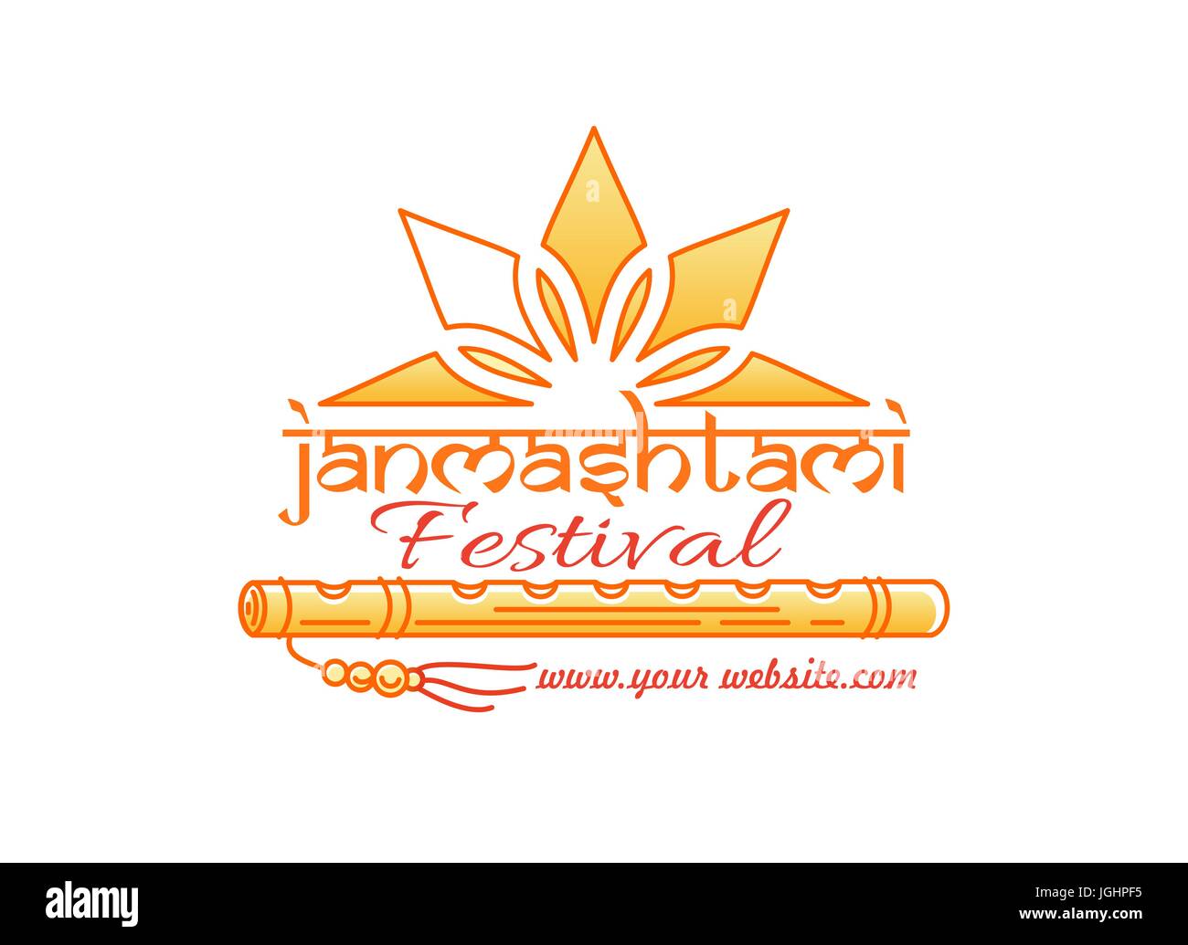 Happy janmashtami Cut Out Stock Images & Pictures - Alamy