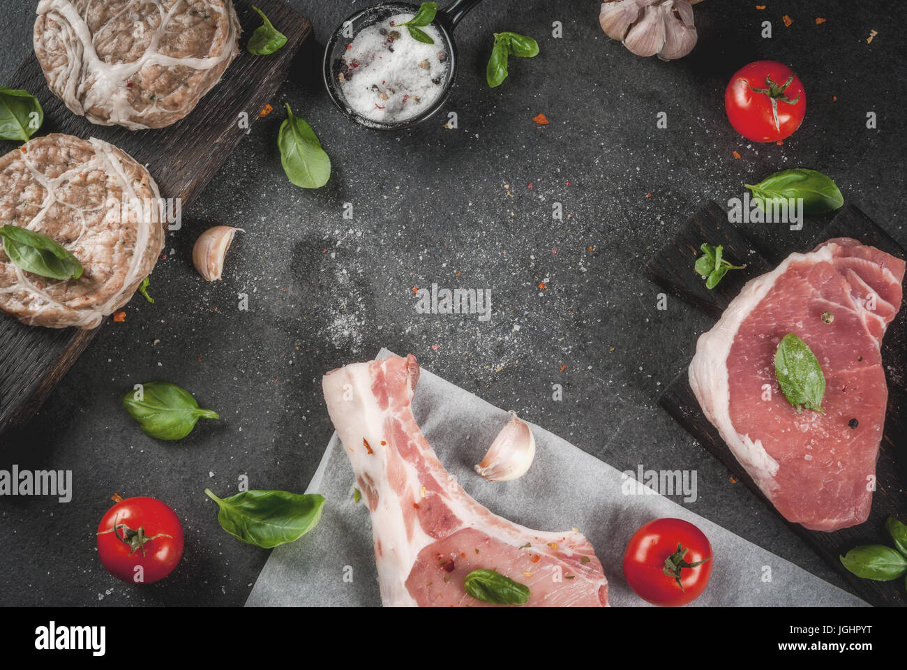 Raw Pork Selection High Resolution Stock Photography and Images - Alamy