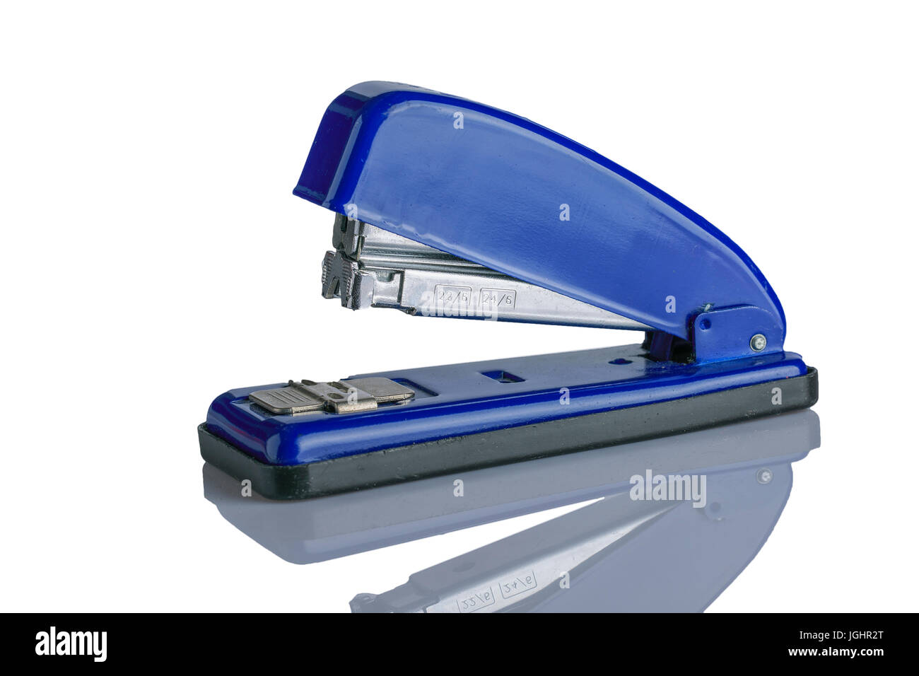 Isolated blue stapler machine Stock Photo - Alamy