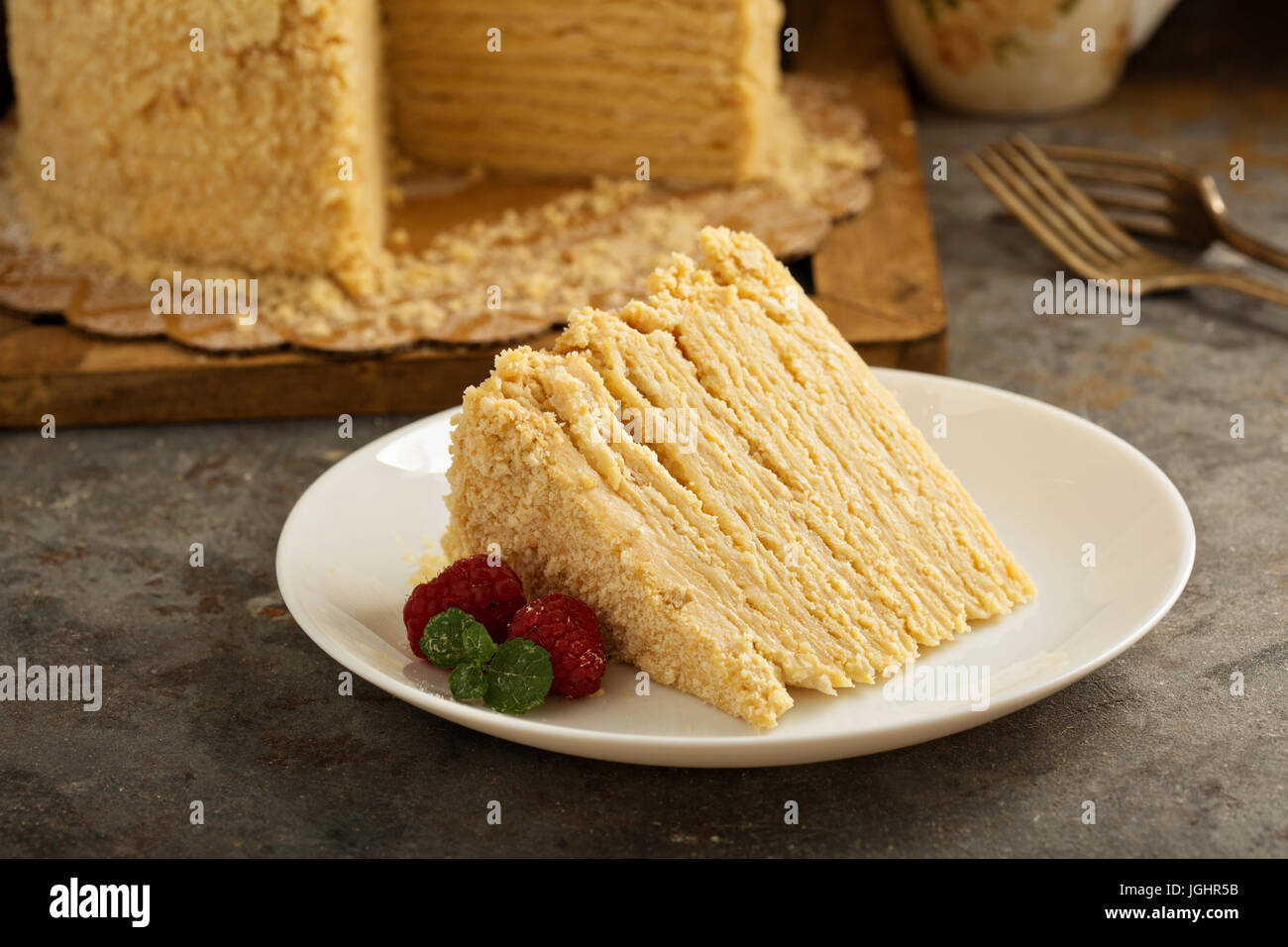 French layered cake hi-res stock photography and images - Alamy