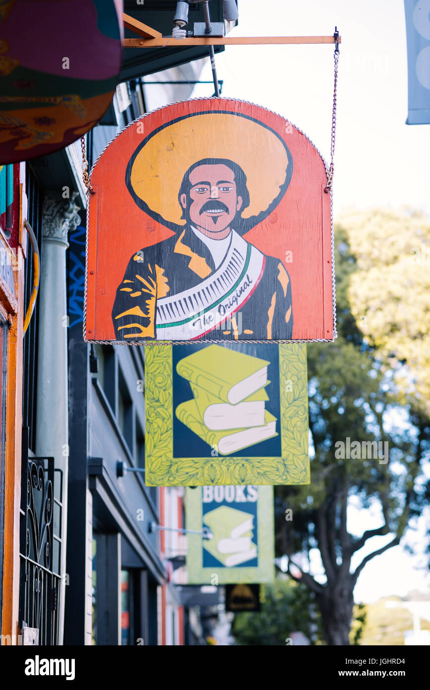 Street signs on Mission District of San Francisco Stock Photo - Alamy